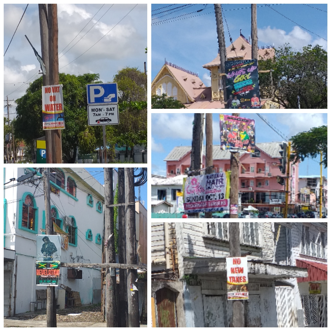 Signboards on GPL poles against the law - Kaieteur News