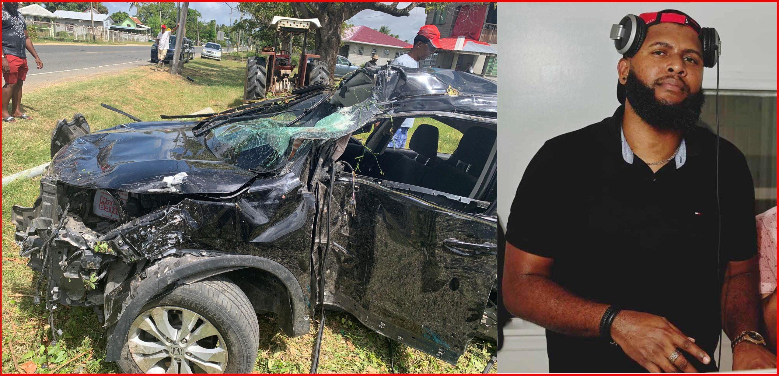 U.S.-based DJ dies after car crashes into concrete fence - Kaieteur News