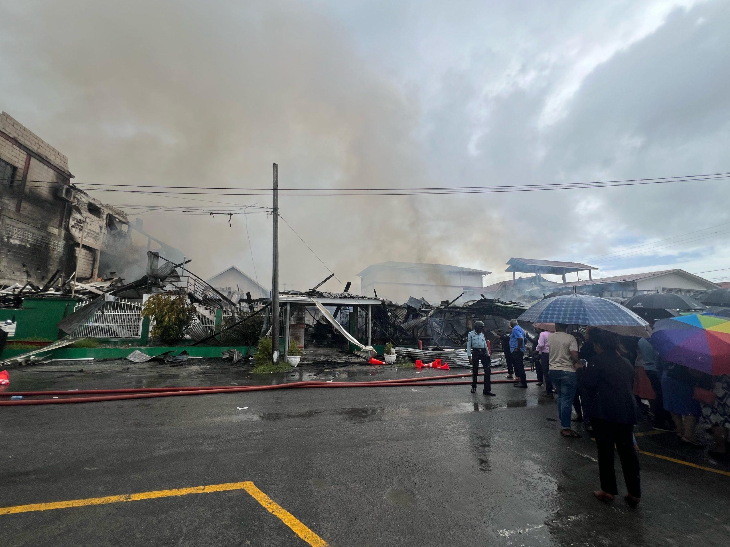 Mae’s School flattened by fire - Kaieteur News